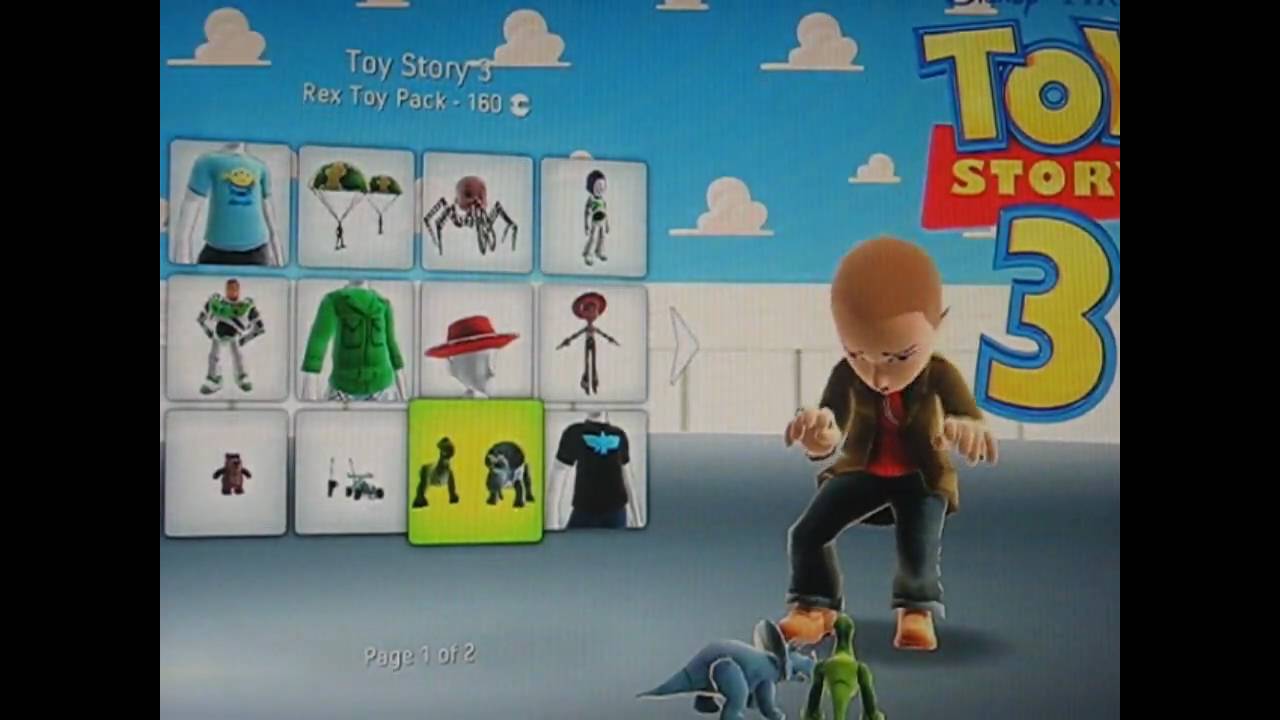 Toy Story 3 XBOX Live Avatar Gear Preview - YouTube