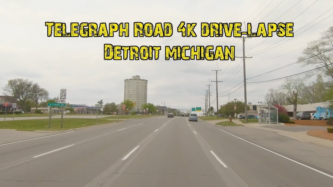 The Entire Length of Detroit's Telegraph Road From Toledo to Pontiac ...