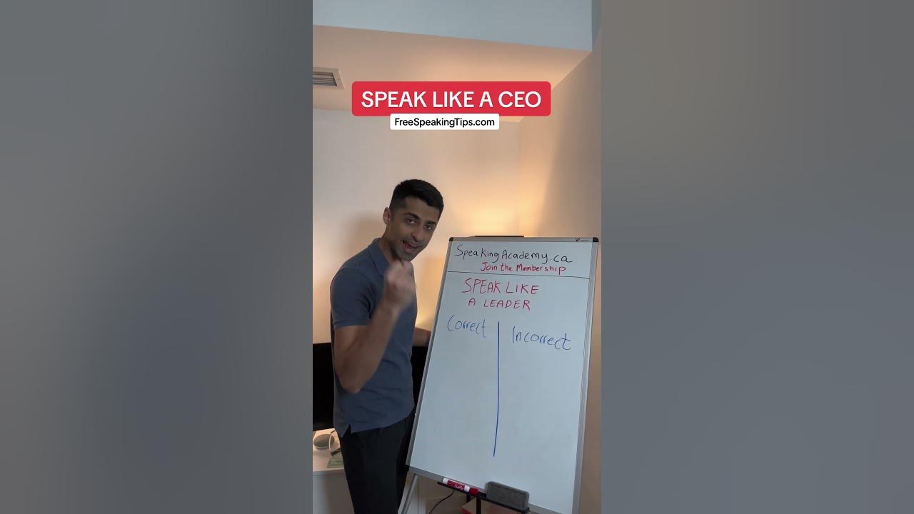 How to speak like a CEO - YouTube
