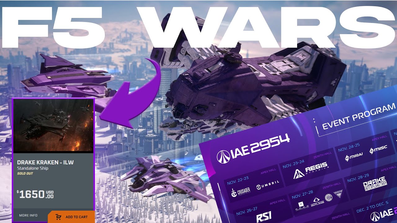 IAE F5 Wars (Limited Ships, BIS Paints, F8C updates, Polaris Loaners ...