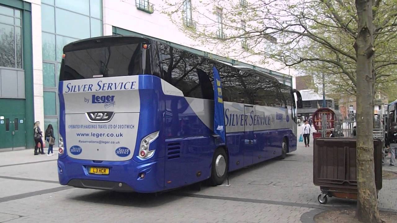 LEGER SILVER SERVICE VDL COACH L3HCR ON DISPLAY IN BIRMINGHAM 170513 ...