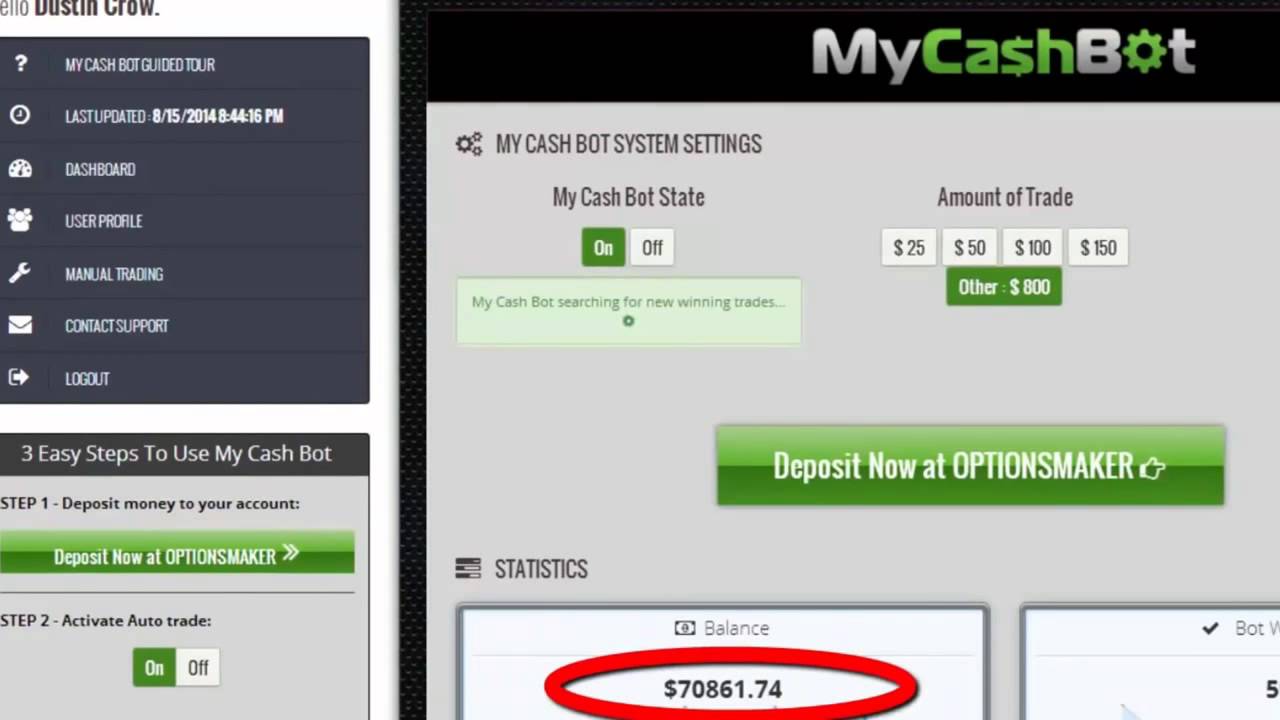 My Cash Bot Automated Trading System - YouTube
