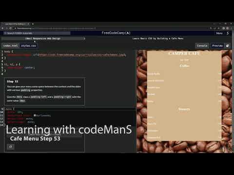 Learn Basic CSS by Building a Cafe Menu - Step 53 - YouTube