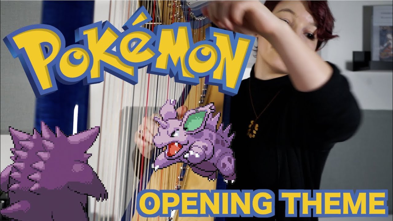 Pokémon Game Theme Cover ( Red / Blue / Yellow ) on Harp - YouTube