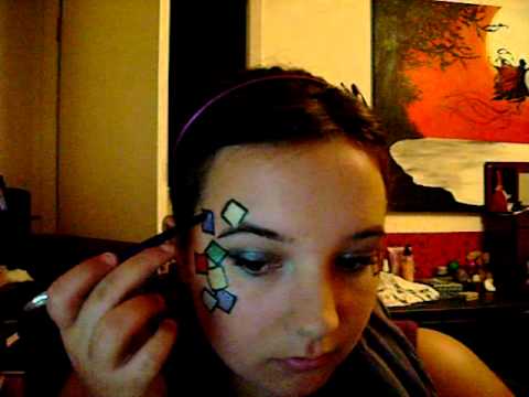 Rubix Cube inspired Makeup Tutorial - YouTube