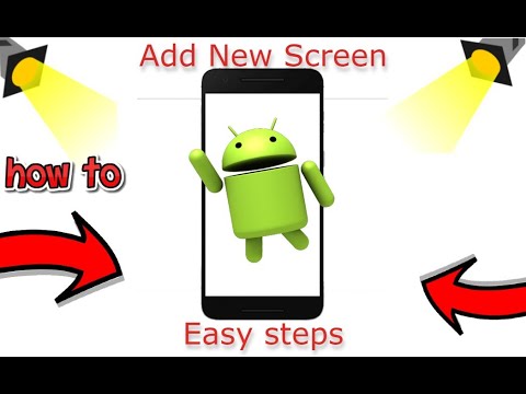 How To Add New Screen To Android - YouTube