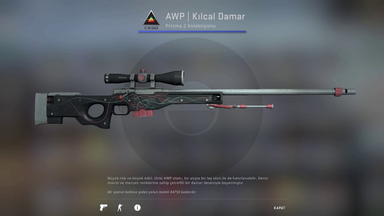 AWP | KILCAL DAMAR (Capillary) Az Aşınmış | CS:GO GAMEPLAY [ FULL HD 60 ...