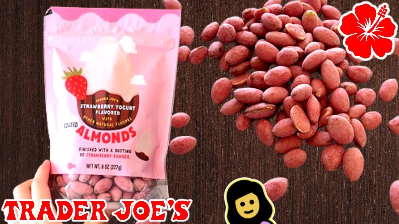Strawberry Yogurt Flavored Coated Almonds - Trader Joe’s Product Review ...