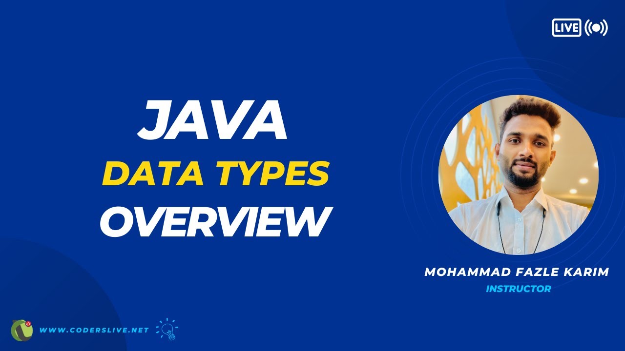 4. Java Data Types with Implementation #java #javatutorial #bangla ...