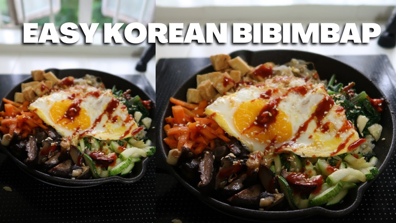 QUICK & EASY BIBIMBAP RECIPE - YouTube