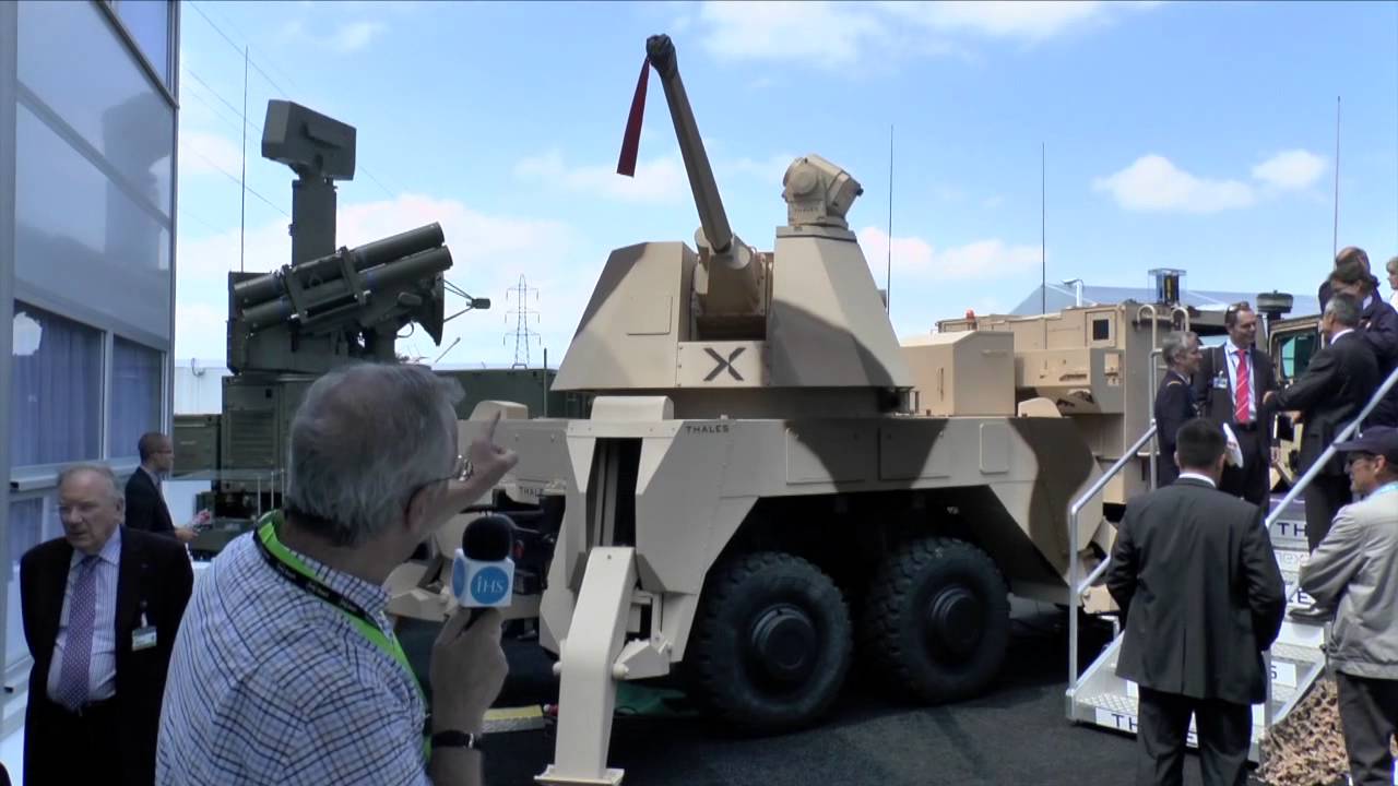 Eurosatory 2014 Thales RAPIDFire Advanced Air Defence Gun - YouTube