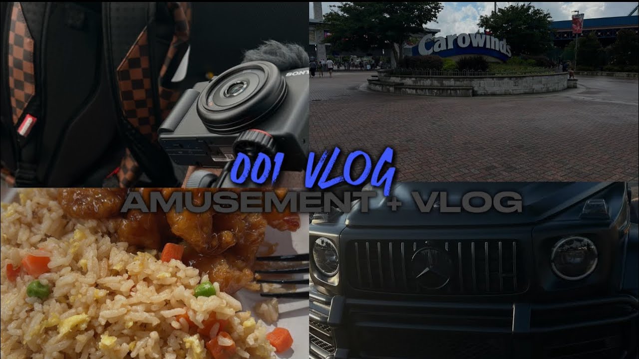 001 Vlog | Carowinds, Panda Express - YouTube