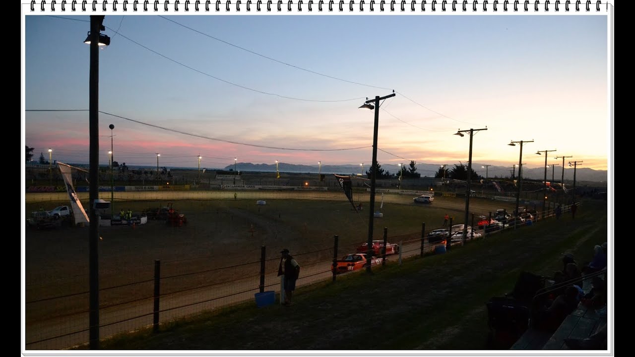 2016, Jan 16. NZ Speedway Saloon Champs Qualifying ... VIDEO TWO of 4 ...