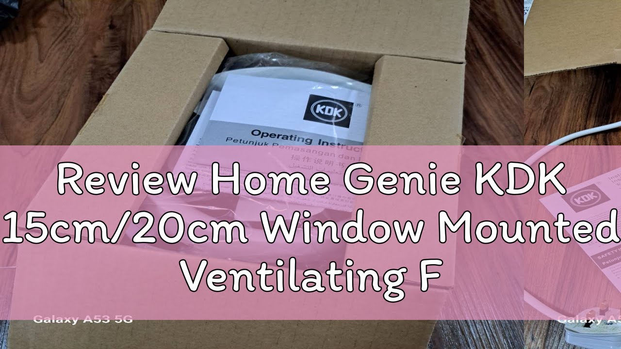 Review Home Genie KDK 15cm/20cm Window Mounted Ventilating Fan 15WUD ...