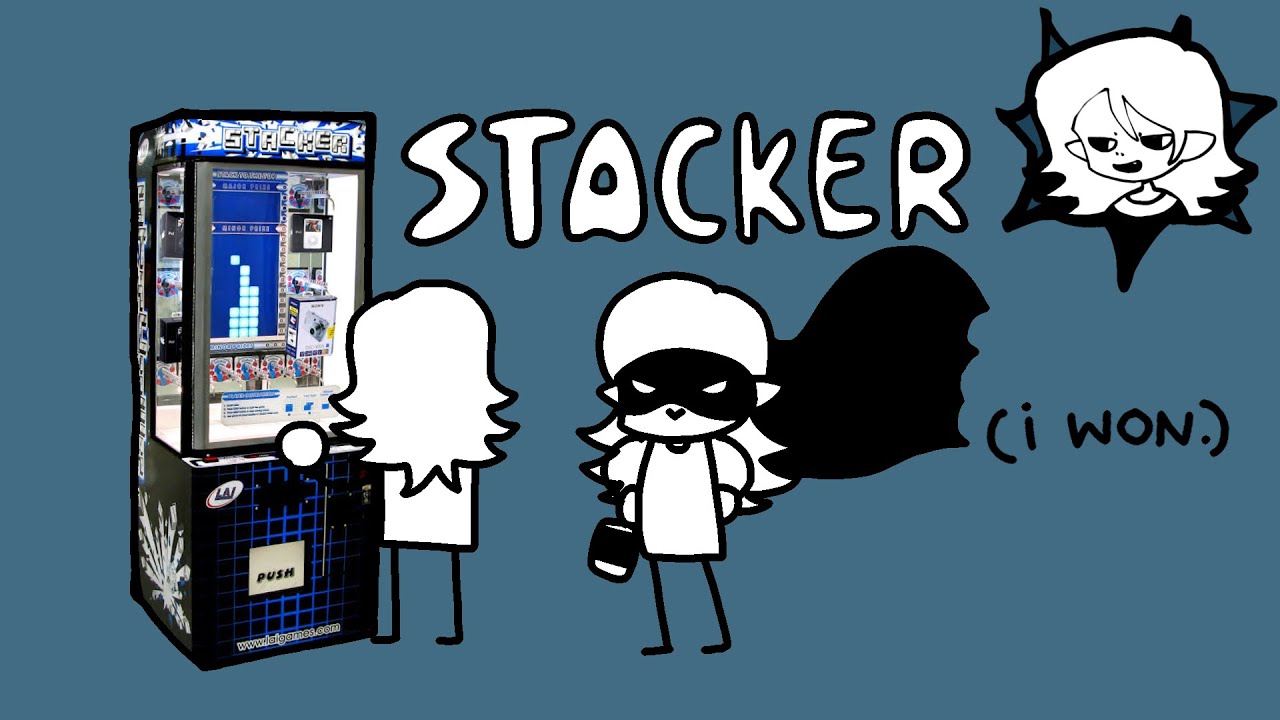 i beat the stacker arcade game four times - YouTube