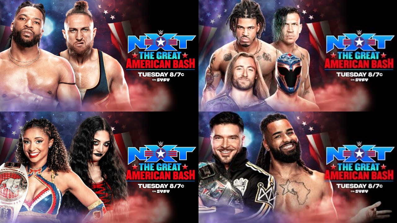 WWE NXT GREAT AMERICAN BASH NIGHT 2 LIVE REACTIONS - YouTube