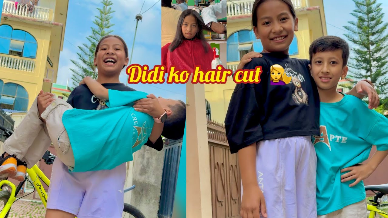 Didi ko hair cut guys🥰#foryou - YouTube