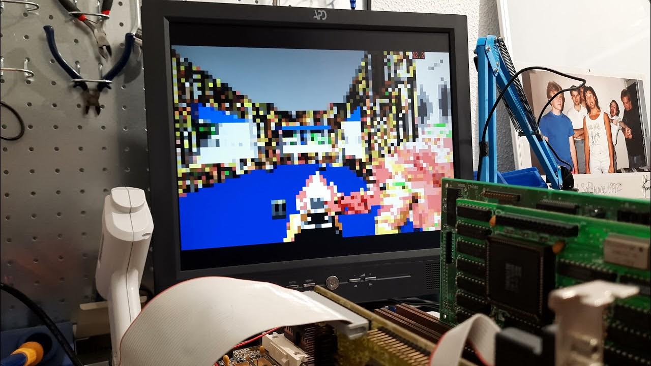 FastDoom 0.8 (dev build) EGA 80x50 16 colors - YouTube