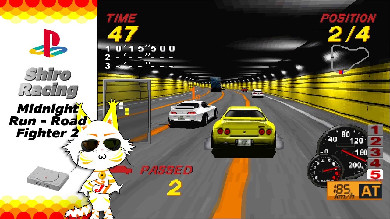 Midnight Run - Road Fighter 2 [PS1-JAP] - YouTube