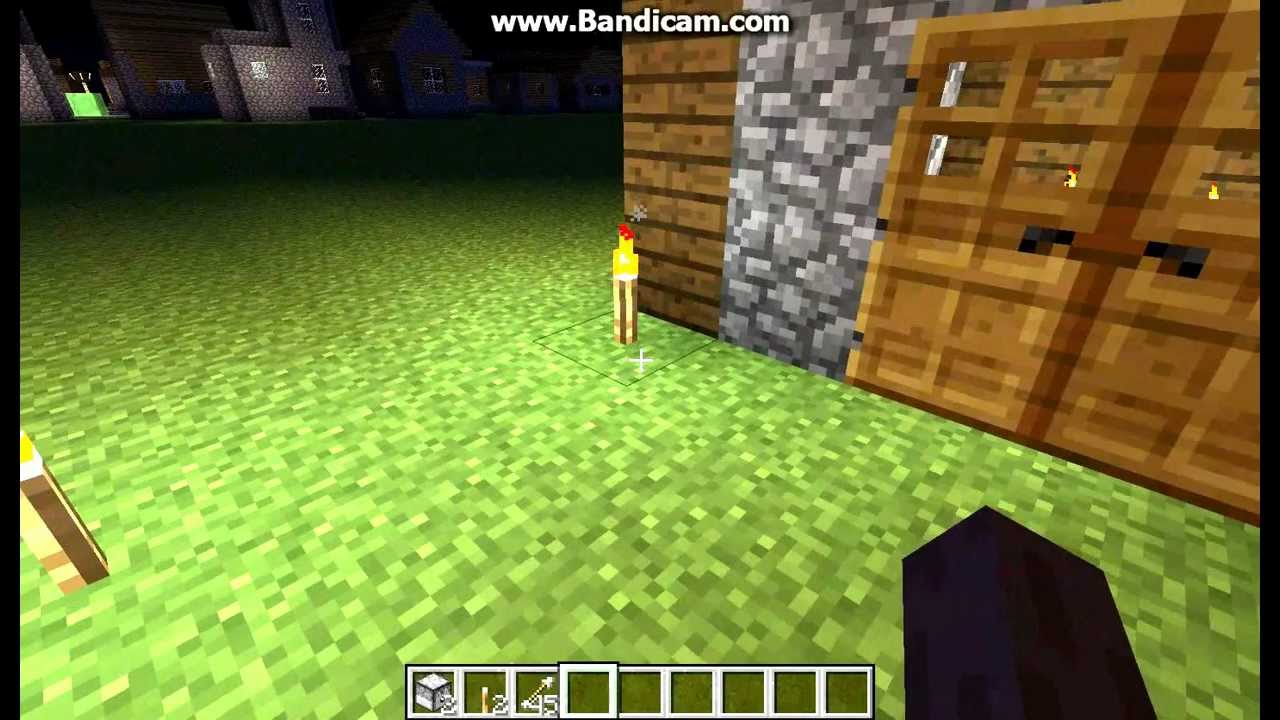 Minecraft- how to make a simple home defense sistem - YouTube