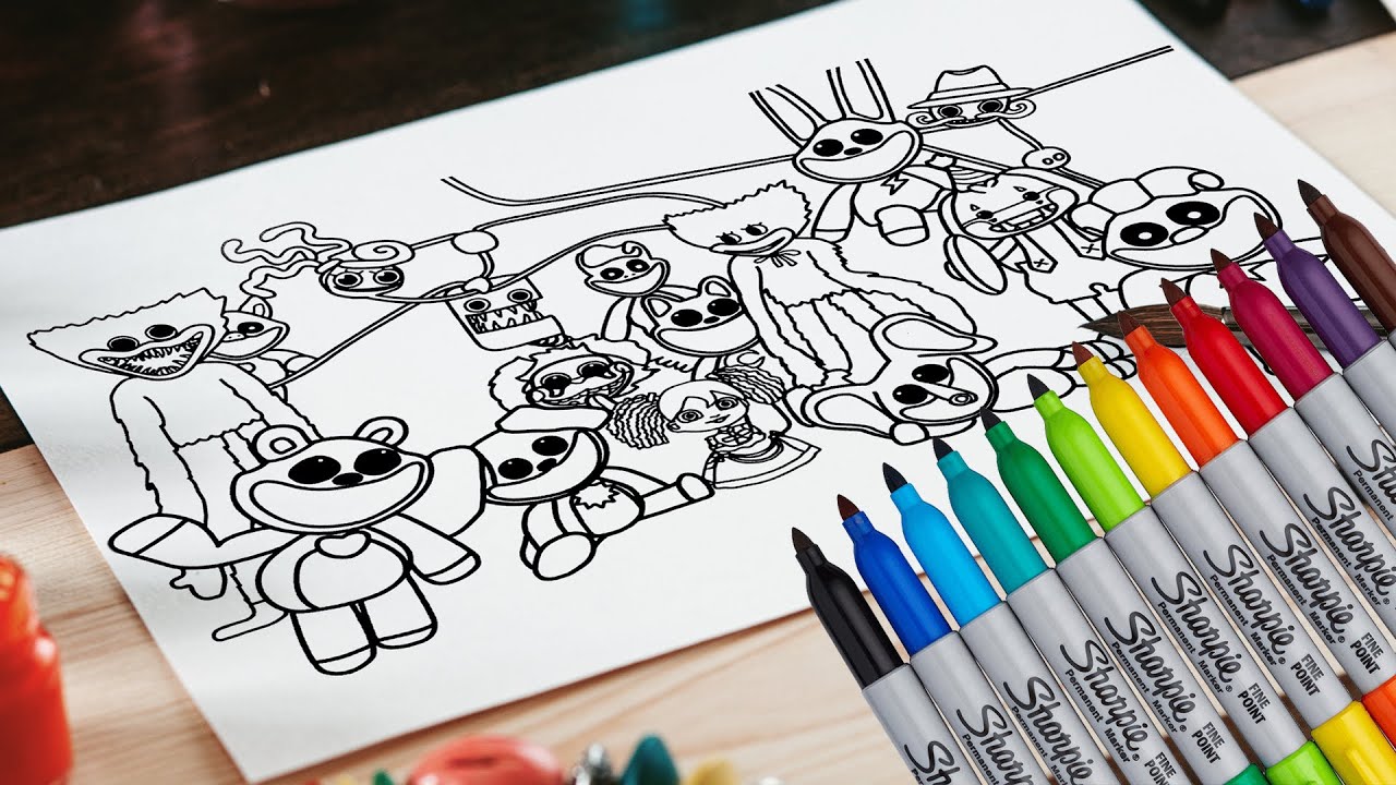 Poppy Playtime Chapter 3 New Coloring Pages 🎨 │ How To Color 🌈🖍️ │Color ...