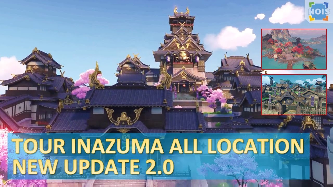 Tour Beautiful Inazuma All Location | New Update 2.0 - Genshin Impact ...