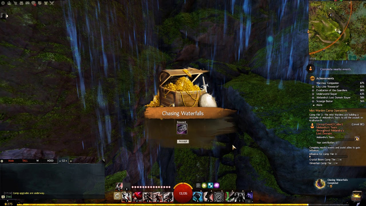 Guild Wars 2 (Chasing Waterfalls) - 09 A hidden grove in Melandru's ...