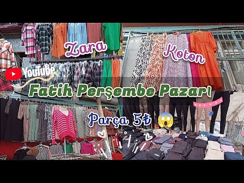 Fatih Perşembe Pazarı / Parça 5₺ Hırkalar 50₺  #sosyetepazarı #fatihçarşamba