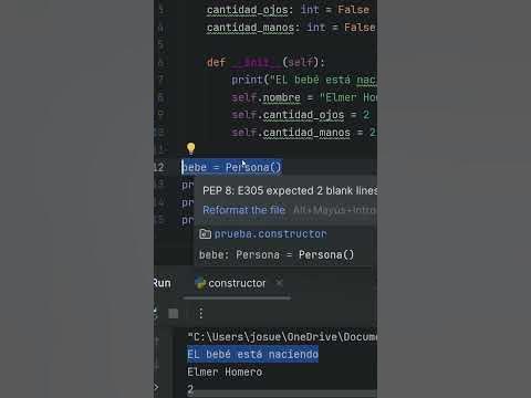 Así Funciona un Método Constructor Vacío en Python #python #programación #software # ...