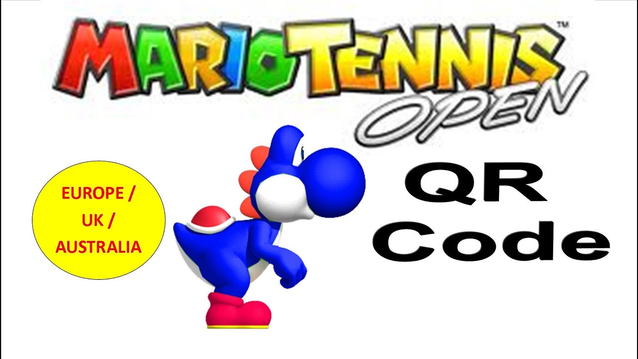Mario Tennis Open Nintendo 3DS + Blue Yoshi QR Code + EUROPE / UK ...