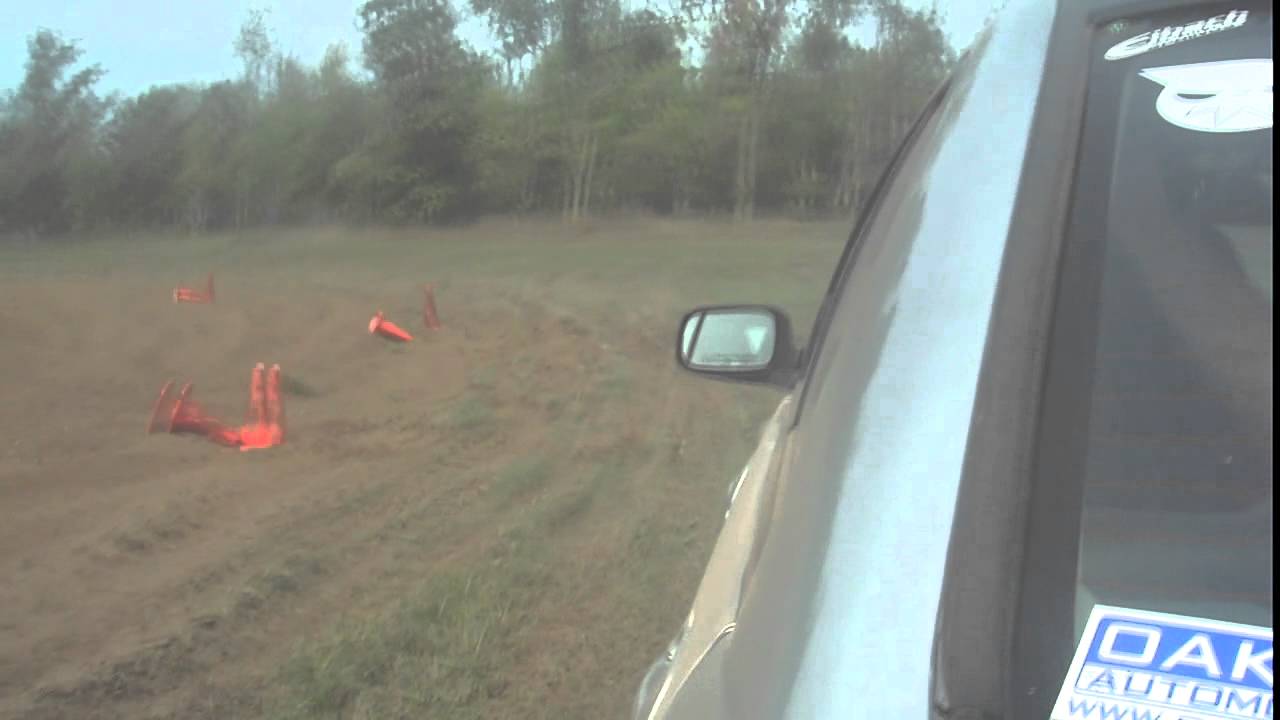 Subaru Impreza WRX Rallycross - Run 2 Outside view - YouTube