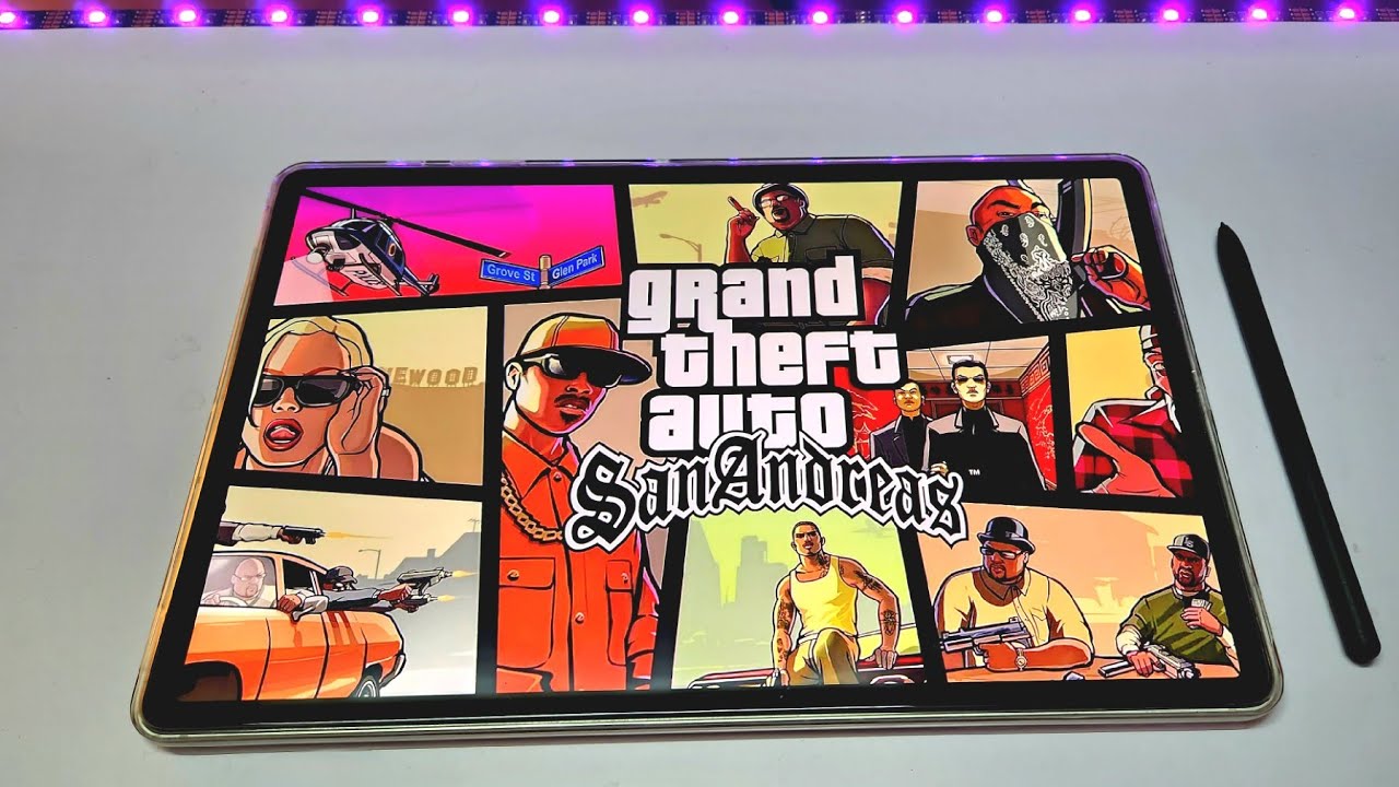 GTA SanAndreas Gameplay (Samsung Tab S8+) Max Graphics - YouTube