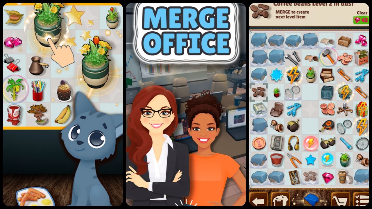 Merge Office: Merge 2D Puzzle —Game Gameplay Video - YouTube