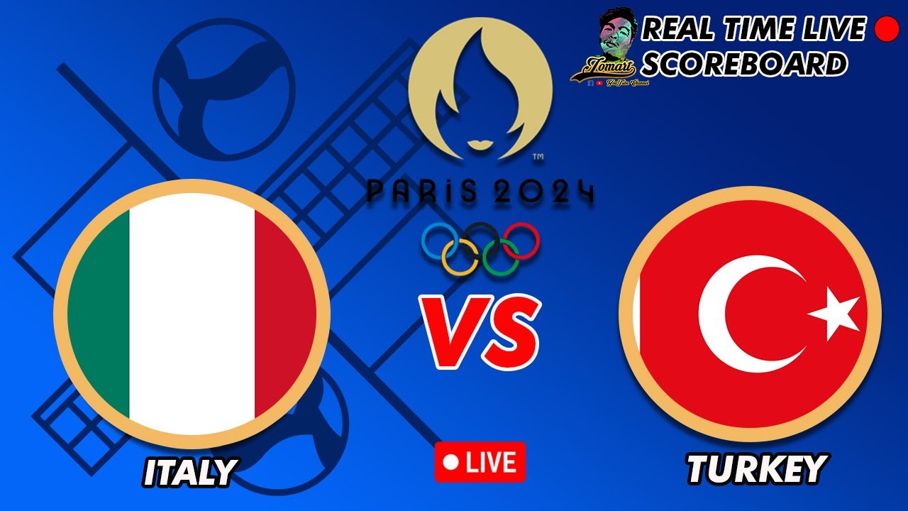 🔴LIVE ITALY VS TURKEY OLYMPIC GAMES PARIS 2024 WOMENS VOLLEYBALL 08-04 ...
