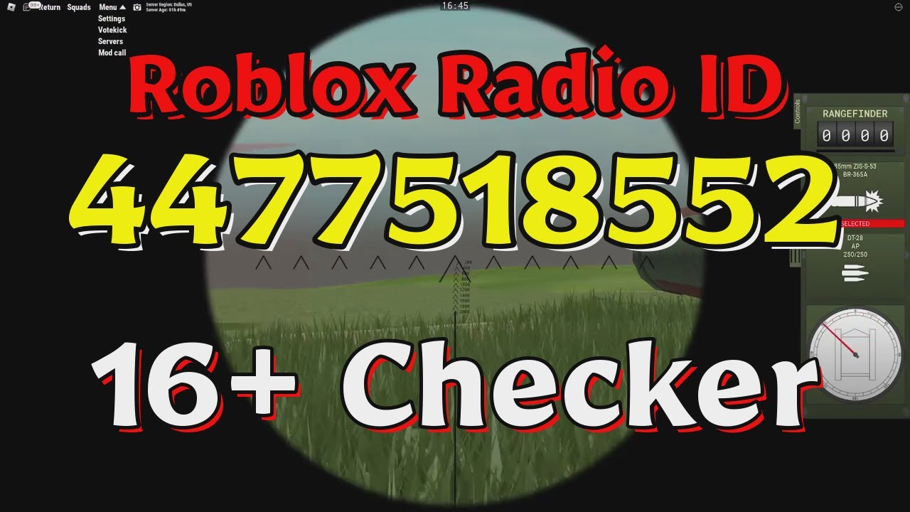 Checker Roblox Radio Codes/IDs - YouTube