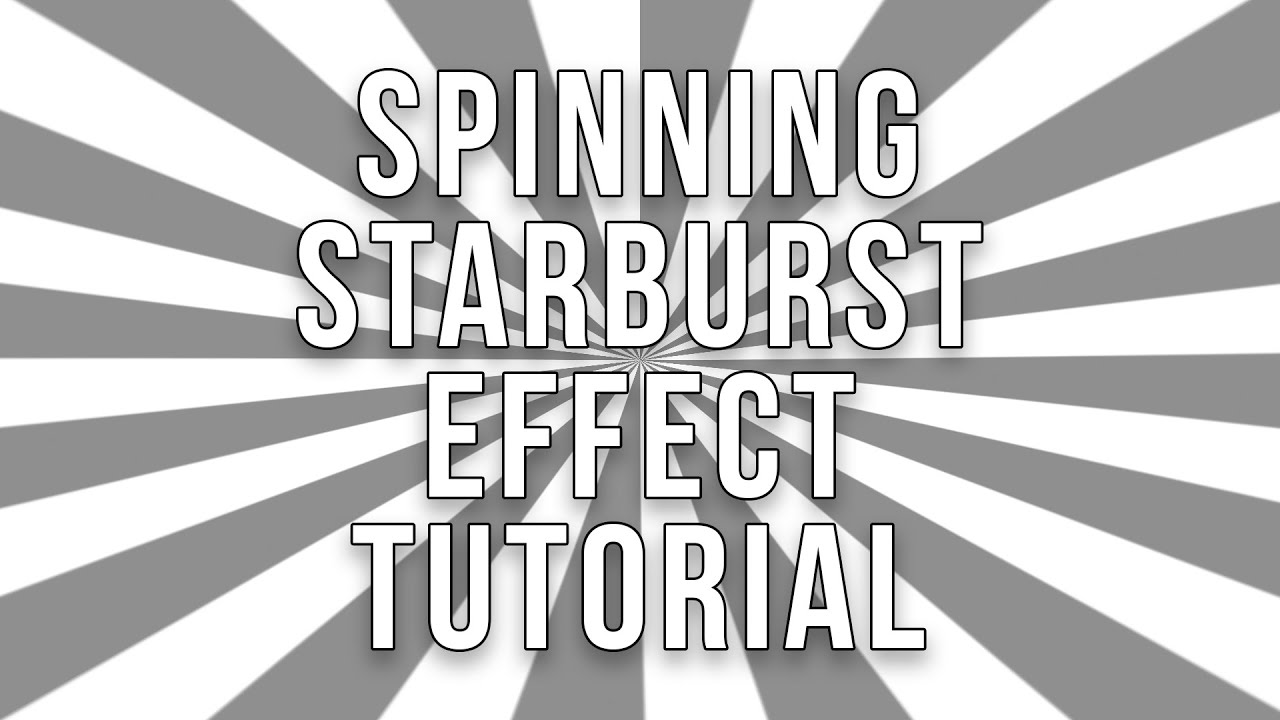 Photoshop | Spinning starburst effect tutorial - YouTube