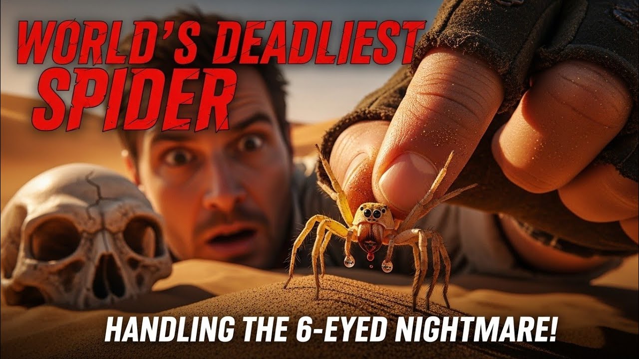 Handling the World's Most Dangerous Spider: Six-Eyed Sand Spider - YouTube