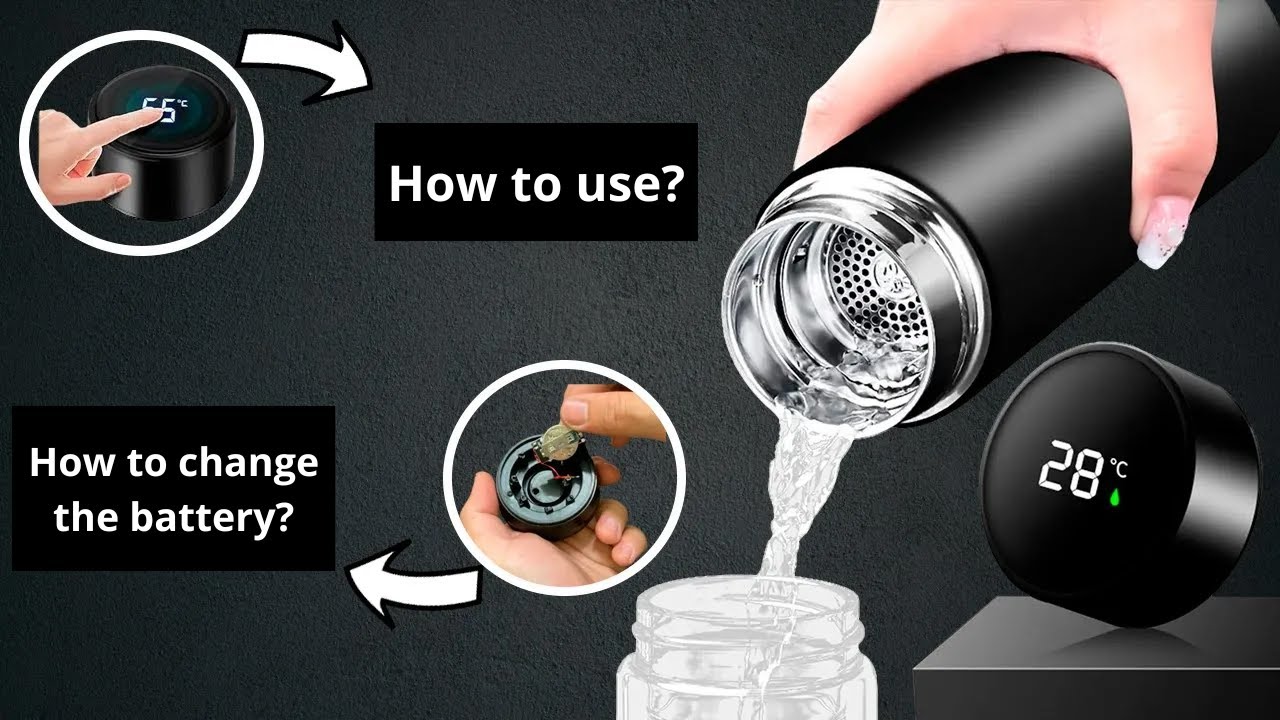 Stainless Steel Smart Flask Battery Replacement | #temprature #bottle # ...