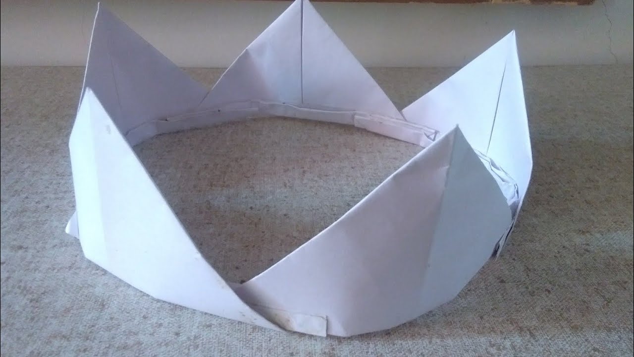 How to make paper crown. - YouTube