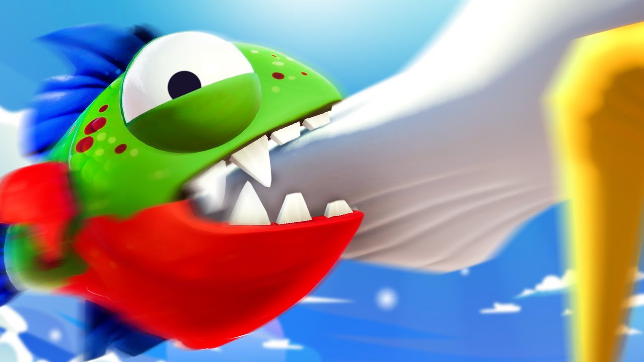 PIRANHA FLIES WITH A SEAGULL - I Am Fish Part 15 | Pungence - YouTube