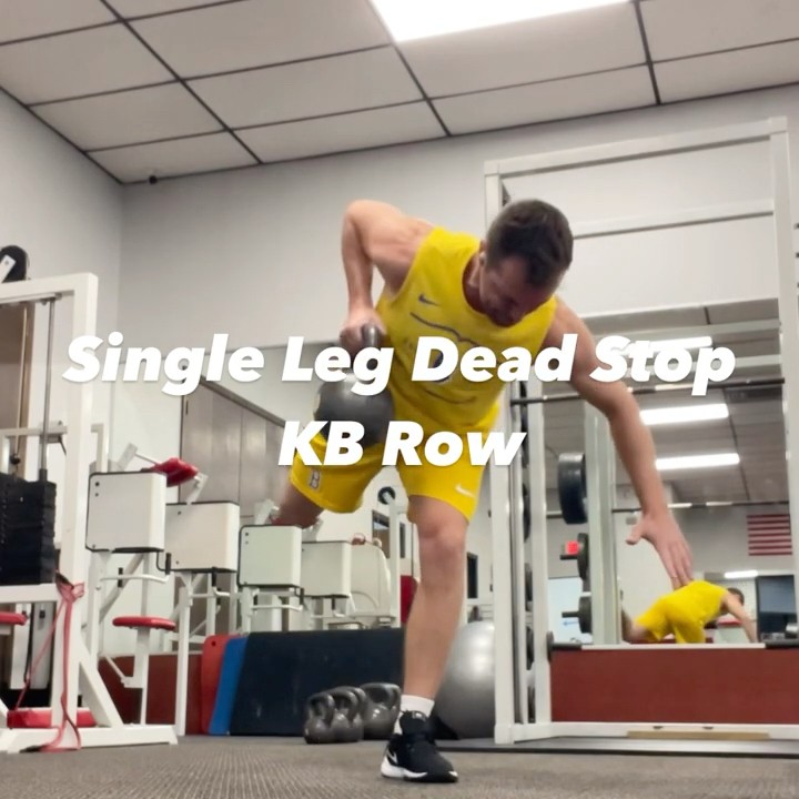 Single Leg Dead Stop KB Row #trainlikethepros - YouTube