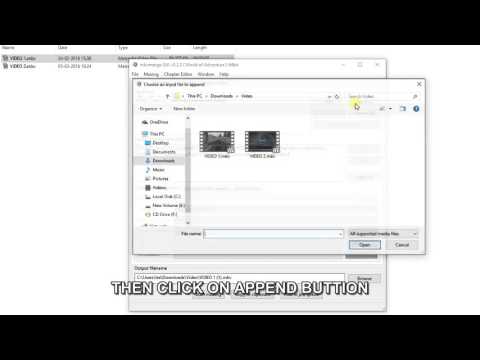 HOW TO MERGE TWO VIDEO FILES IN ONE WITH MKVMERGE, MKVTOOLNIX - YouTube
