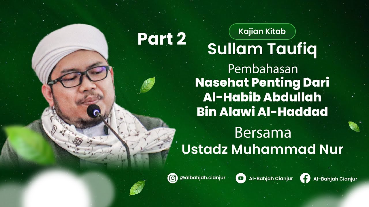 Kajian Kitab Sullamut Taufik | Bab Menjelaskan Tentang Kemaksiatan ...