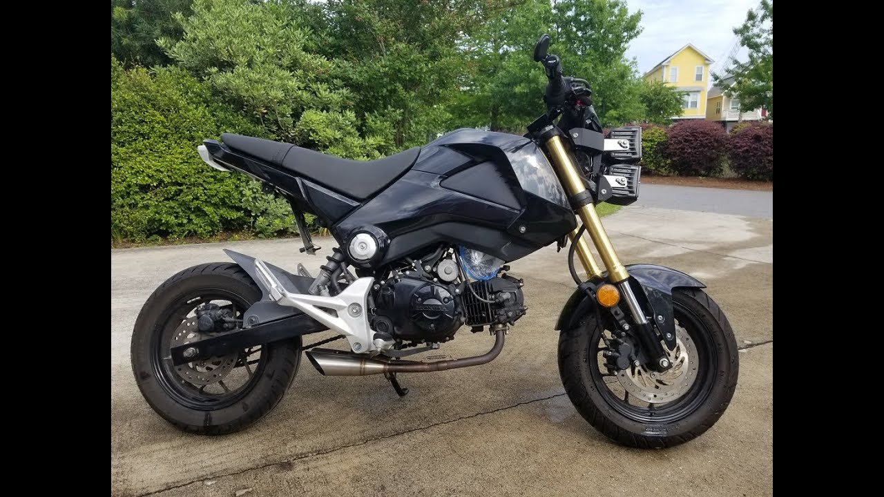 3D Printed Honda Grom Rigid D XL LED Headlight Mount - YouTube