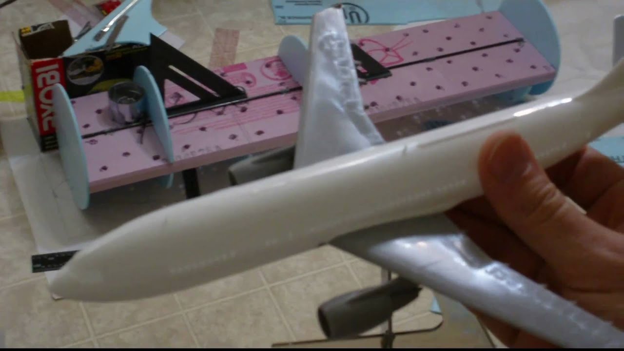 How to build a 7 Foot Airbus A300 RC EDF airliner Part-10 - YouTube