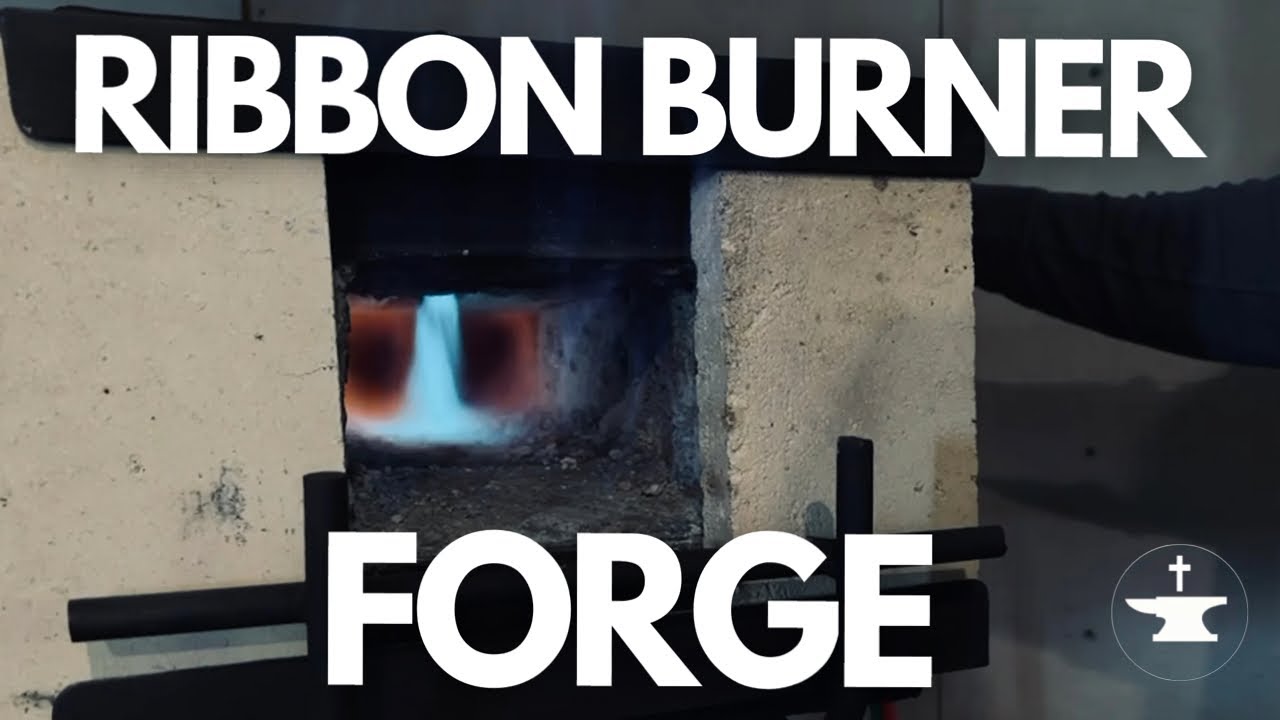 Ribbon Burner Forge I PROPANE FORGE I RIBBON BURNER - YouTube