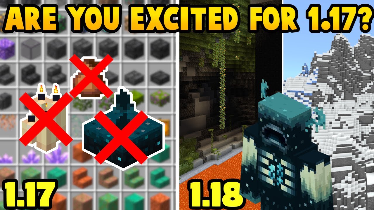 Minecraft Caves & Cliffs Part 1 (ARE YOU EXCITED FOR 1.17?) - YouTube