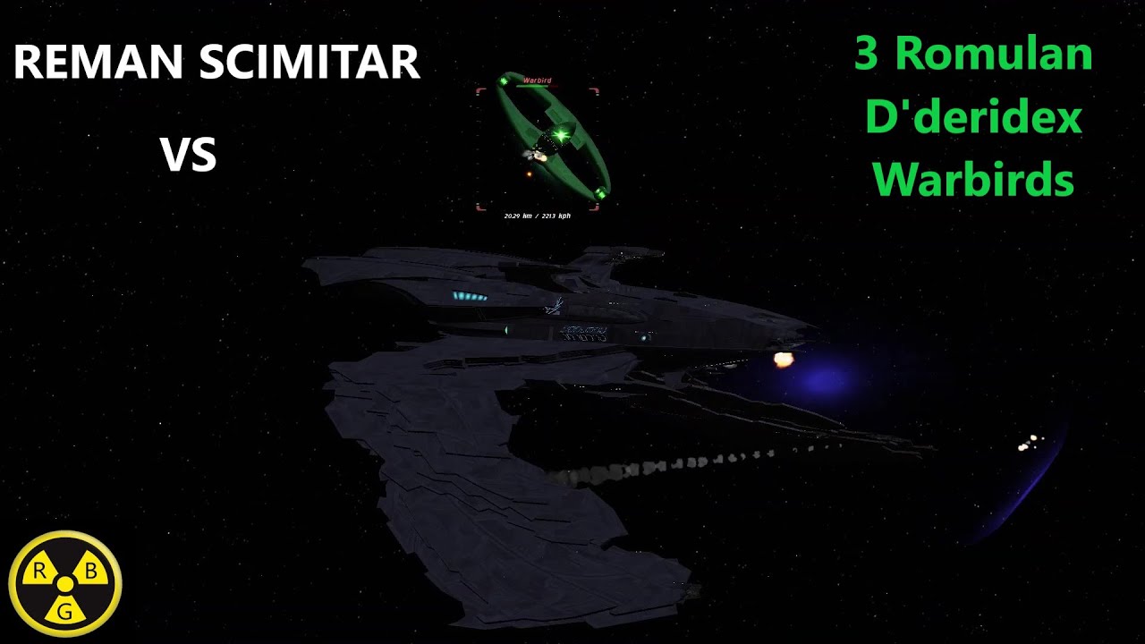 Reman Scimitar VS 3 D'deridex Class Warbirds | Star Trek Ship Battles ...