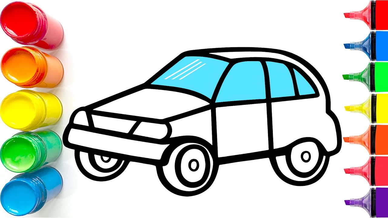 How to Draw a Hatchback Car | Easy Step by Step Tutorial - YouTube