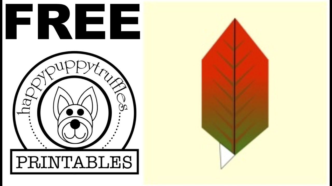 Origami Fall Autumn Leaves - Print Your Own Paper! - YouTube